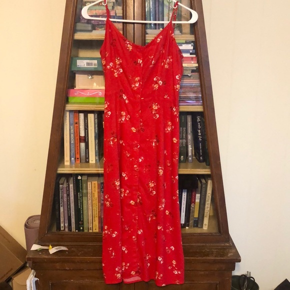 Arizona Jean Company | Dresses | Arizona Midi Red Sun Dress Small ...